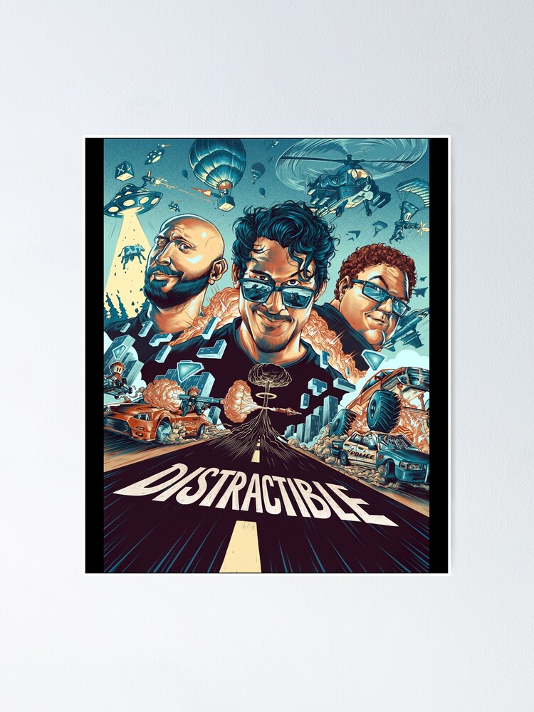 "Distractible Merch Distractible" Poster for Sale by CasimiraSaxon ...