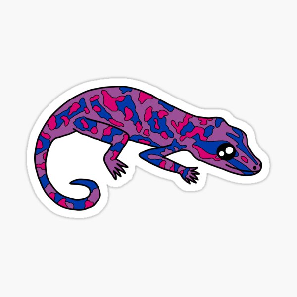 "Bisexual Pride Gargoyle Gecko" Sticker for Sale by Alana Hawes | Redbubble