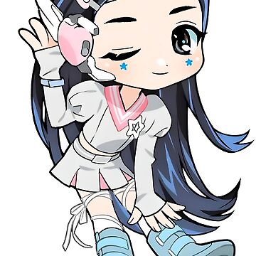 " NewJeans Minji Chibi Drawing" Sticker by 2Kiddo | Redbubble