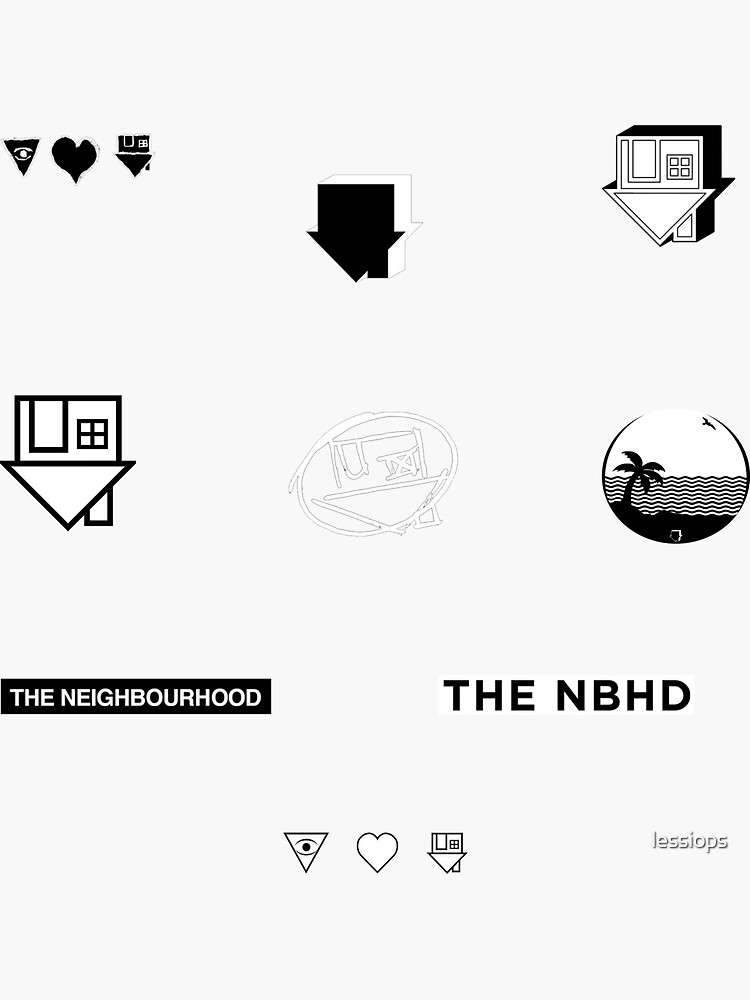 "the nbhd" Sticker for Sale by lessiops | Redbubble