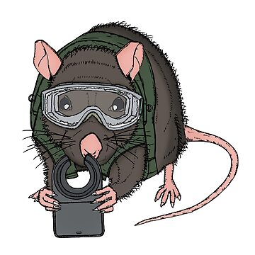 "Scab, The Greedy Rat (Print Ver.)" Sticker for Sale by AA2Battery ...