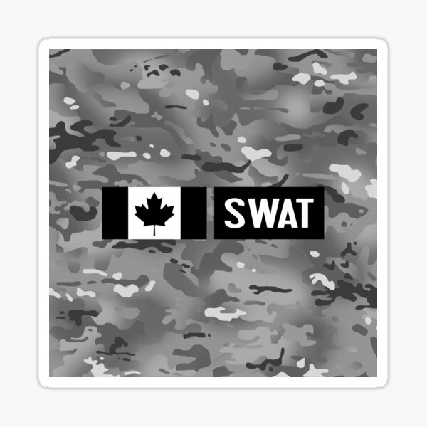 "Canadian SWAT: Urban Camouflage" Sticker by MilitaryCandA | Redbubble