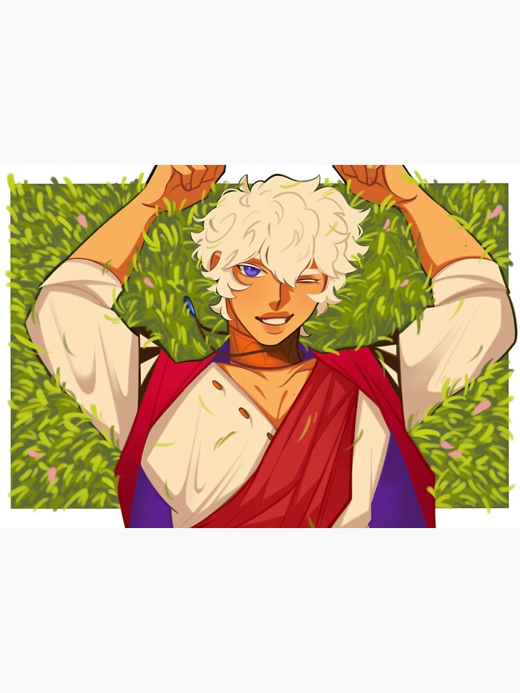 "Asra in Flower Field~" Sticker for Sale by Drewer3350 | Redbubble