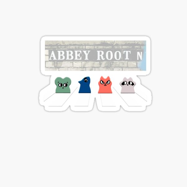 "Meeples Abbey Root " Sticker for Sale by Mozellrady | Redbubble