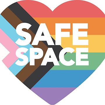 "LGBT safe space" Sticker for Sale by Mapplefords | Redbubble