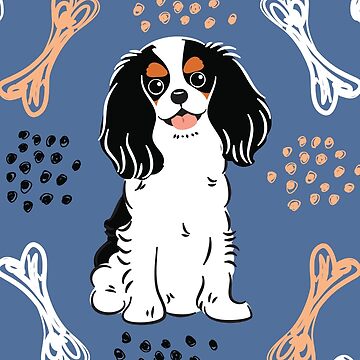 "Tri Color Cavalier King Charles Spaniel" Sticker for Sale by ...