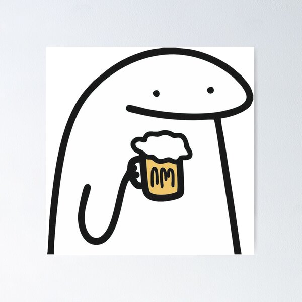 "Flork with Beer" Poster by YChangShop | Redbubble
