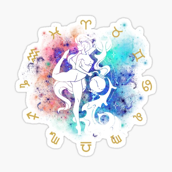 "Aquarius zodiac month of birth" Sticker for Sale by old1 | Redbubble
