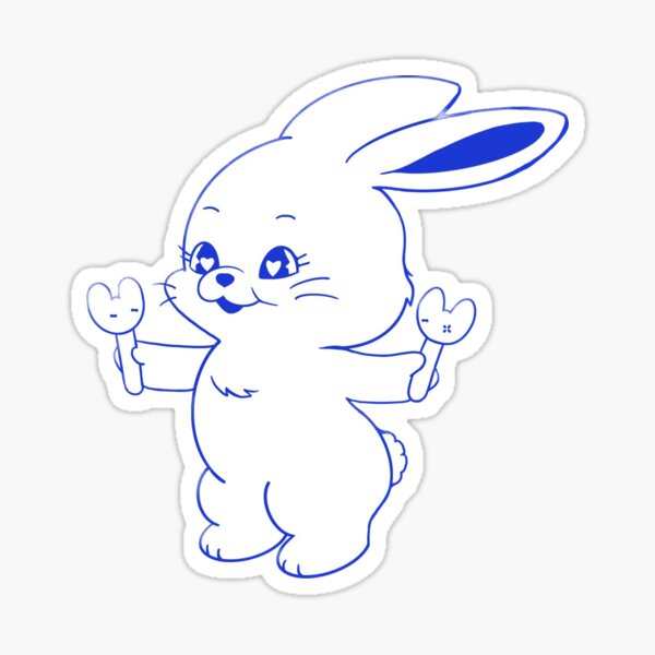 "'NEWJEANS' BUNNY" Sticker by GONNCCISHOP | Redbubble