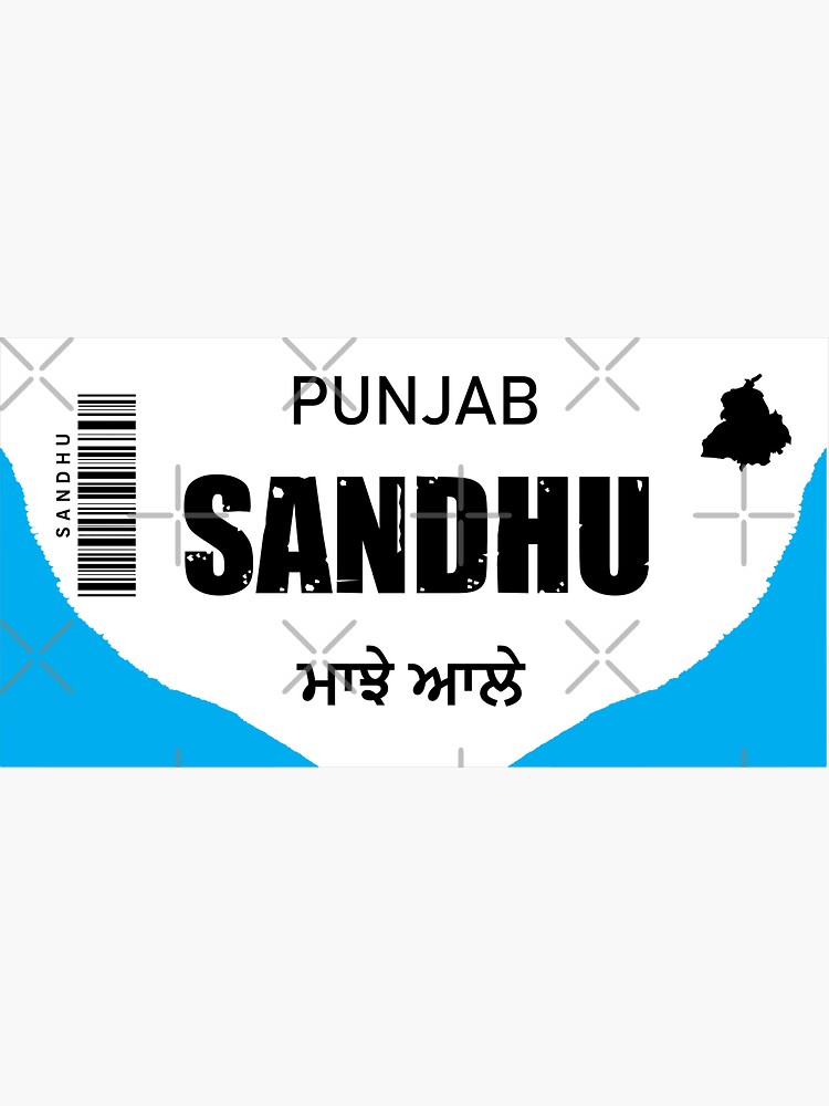 "SANDHU" Sticker for Sale by GraphicCafe | Redbubble