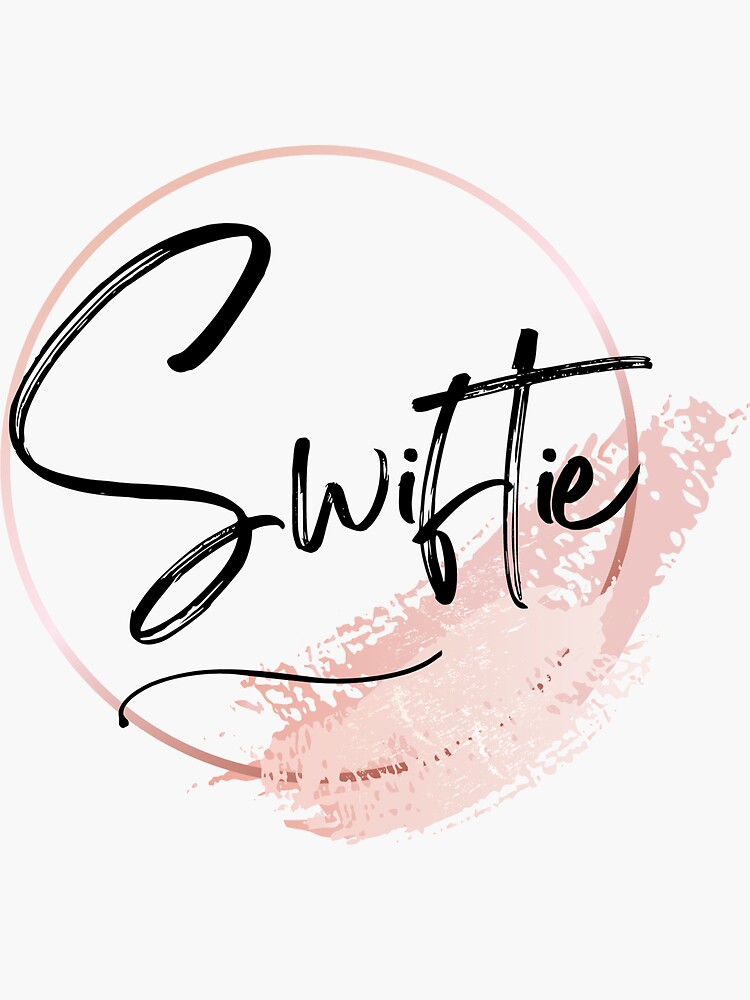 "Swiftie logo design" Sticker for Sale by SugarbirdTs | Redbubble