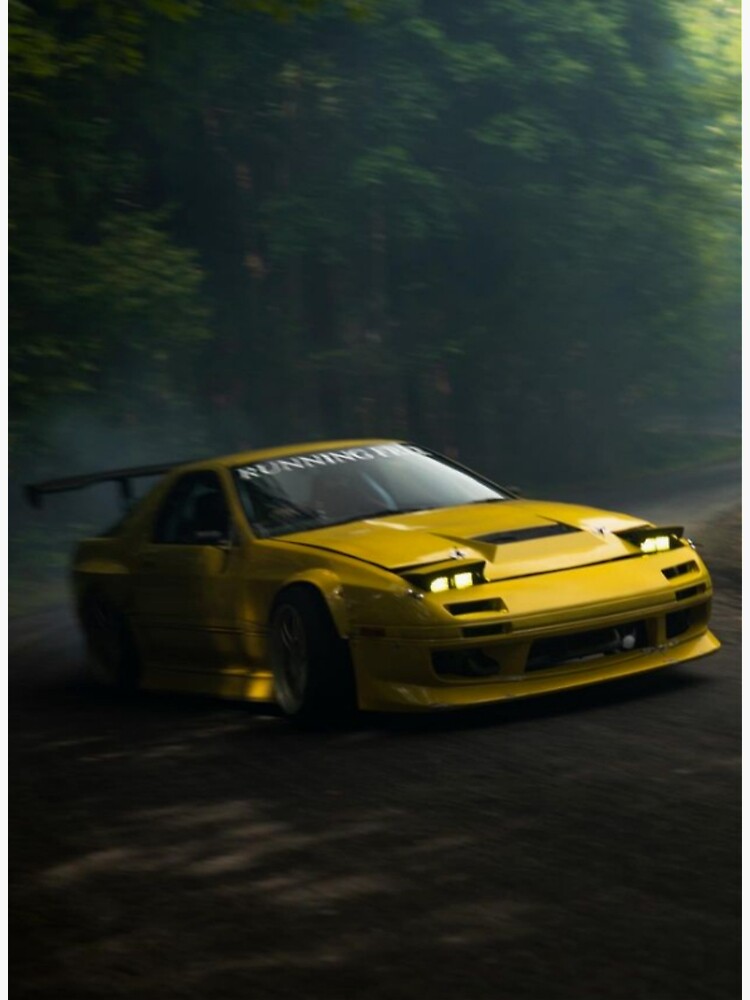 "Yellow Rx7 FC" Poster for Sale by shanilhasantha | Redbubble