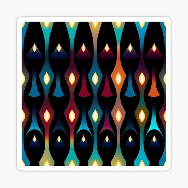 "Modern retro design reminiscent of magical light effects" Sticker by ...