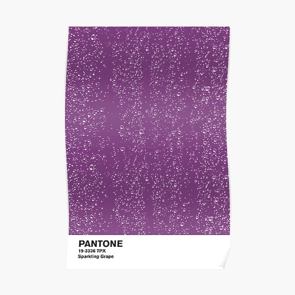 "Sparkling Grape Pantone" Poster by coverinlove | Redbubble
