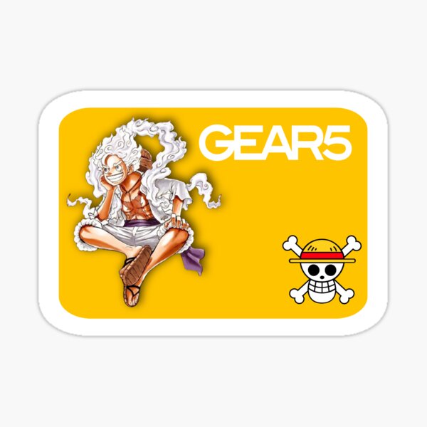 "Luffy Gear 5" Sticker for Sale by melkaizo | Redbubble