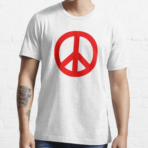"Maroon Peace Sign Symbol" T-shirt for Sale by popculture | Redbubble ...