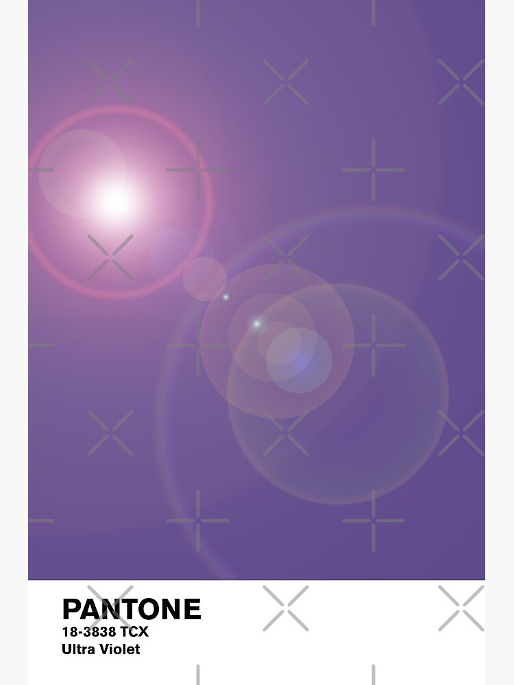 "Ultra Violet Color of the Year lens flare" Art Print by coverinlove ...