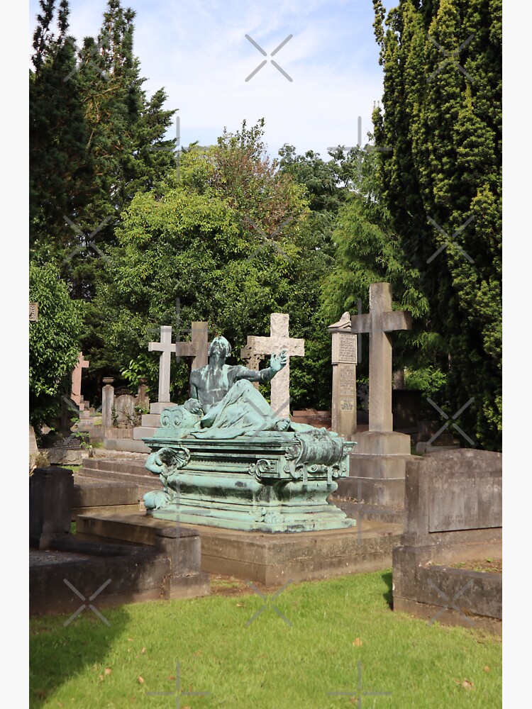 "Cemetery Anguish" Sticker for Sale by FallenTrickster | Redbubble