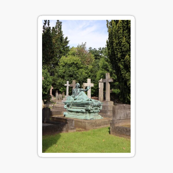 "Cemetery Anguish" Sticker for Sale by FallenTrickster | Redbubble