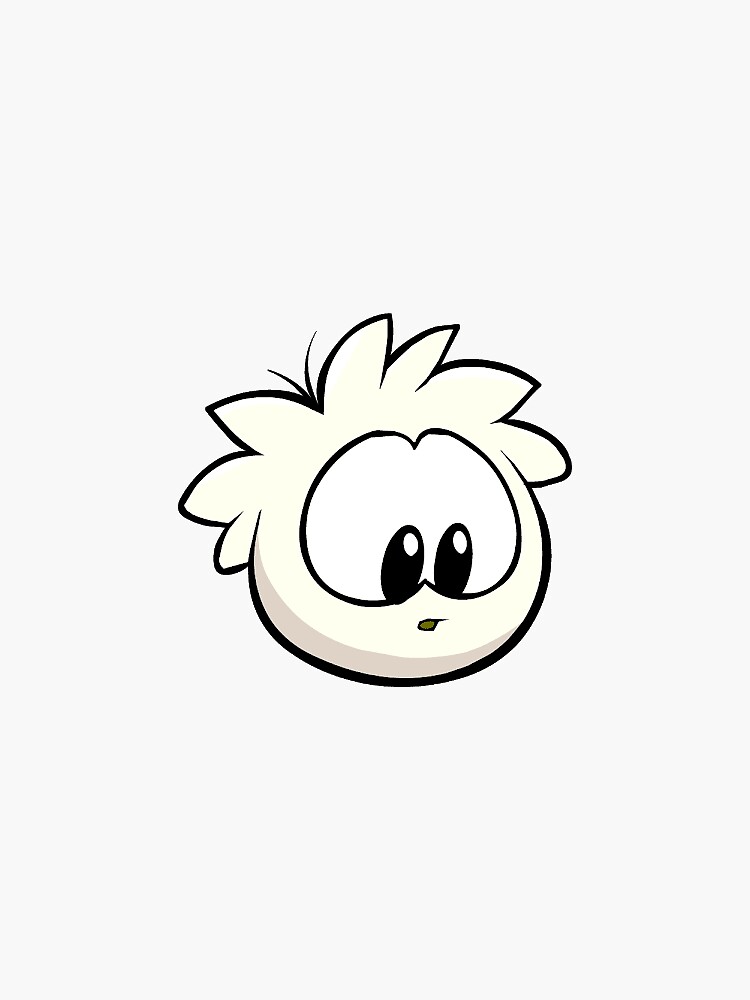 "Shocked puffle" Sticker for Sale by sachpatch | Redbubble