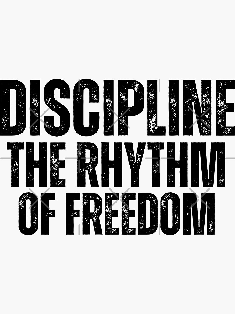 "Discipline equals freedom- motivational design" Sticker for Sale by ...