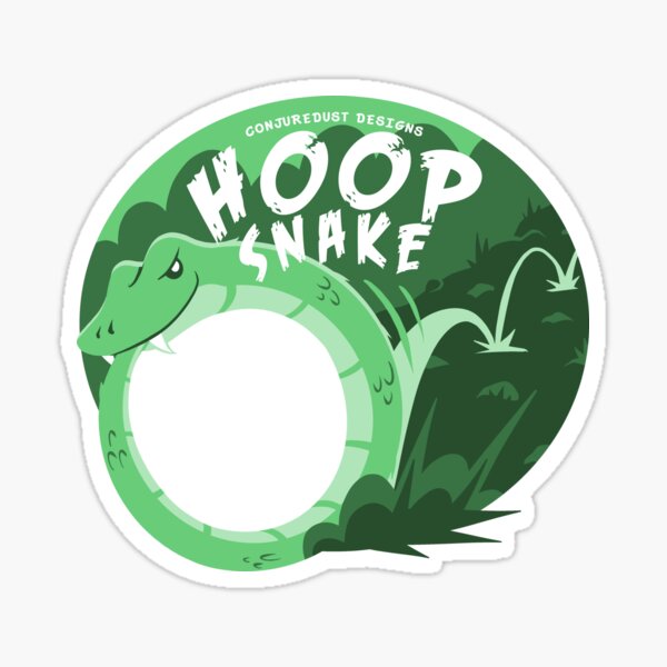 "Hoop Snake Encounter" Sticker for Sale by ConjureDust Designs | Redbubble