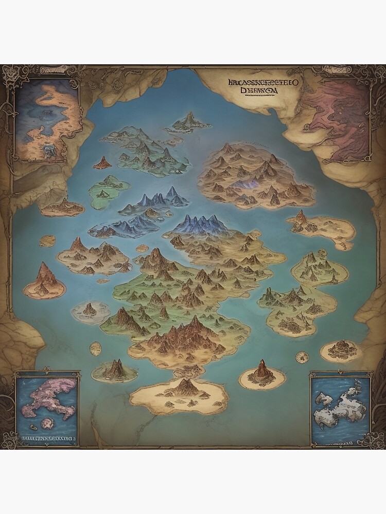 "Custom World Maps Dungeon E5" Art Print for Sale by Yellowriversss ...