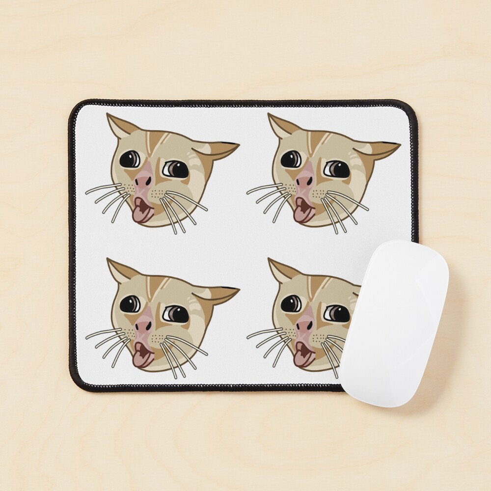 "Coughing cat meme" Sticker for Sale by GiezaDesign | Redbubble