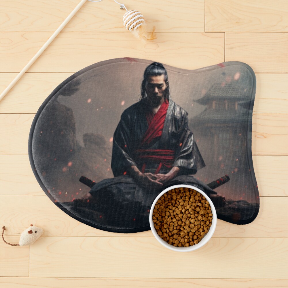 "Meditating Samurai | Japanese style" Sticker for Sale by PatiMN ...