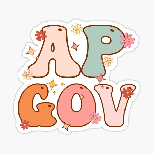 "Ap Gov Cute Groovy " Sticker for Sale by SaaStudios | Redbubble
