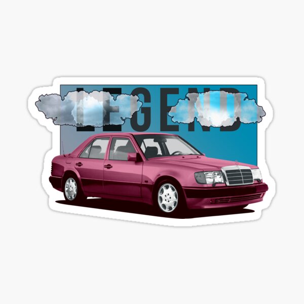 Sticker: Mercedes Benz W124 | Redbubble