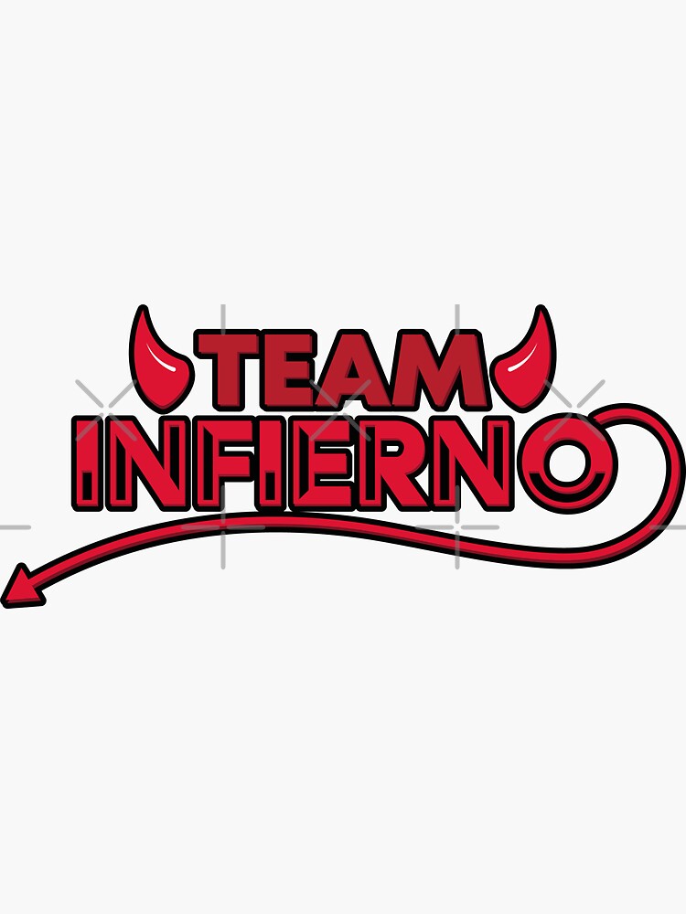 "# Team Hell sticker" Sticker by KiwberryArt | Redbubble