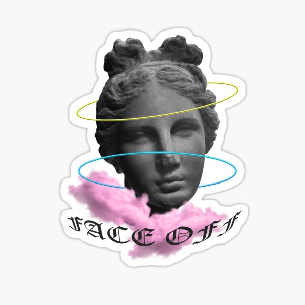 "Face off" Sticker for Sale by Art Dila Studio | Redbubble