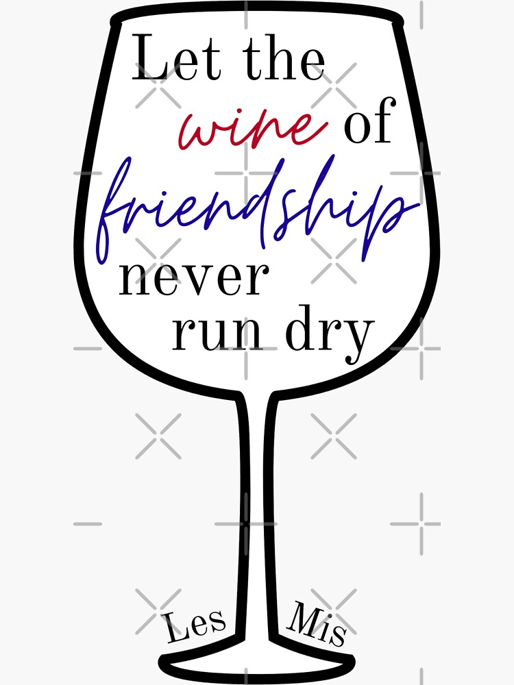 "Drink With Me - Les Miserables Stickers, Magnets, & Cards" Sticker for ...