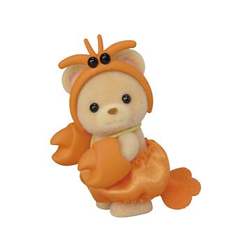"baby bear in crab costume calico critter" Sticker for Sale by ...