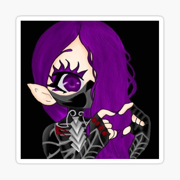"Skyrim Samara Emote" Sticker for Sale by LoveShadowTV | Redbubble