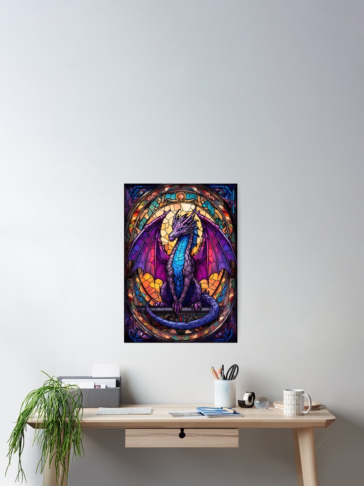 "Purple Drakonar Dragon" Poster for Sale by CaseyHobbs426 | Redbubble