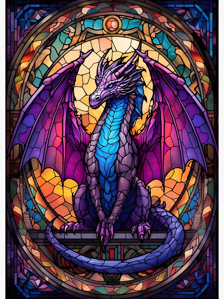 "Purple Drakonar Dragon" Sticker for Sale by CaseyHobbs426 | Redbubble
