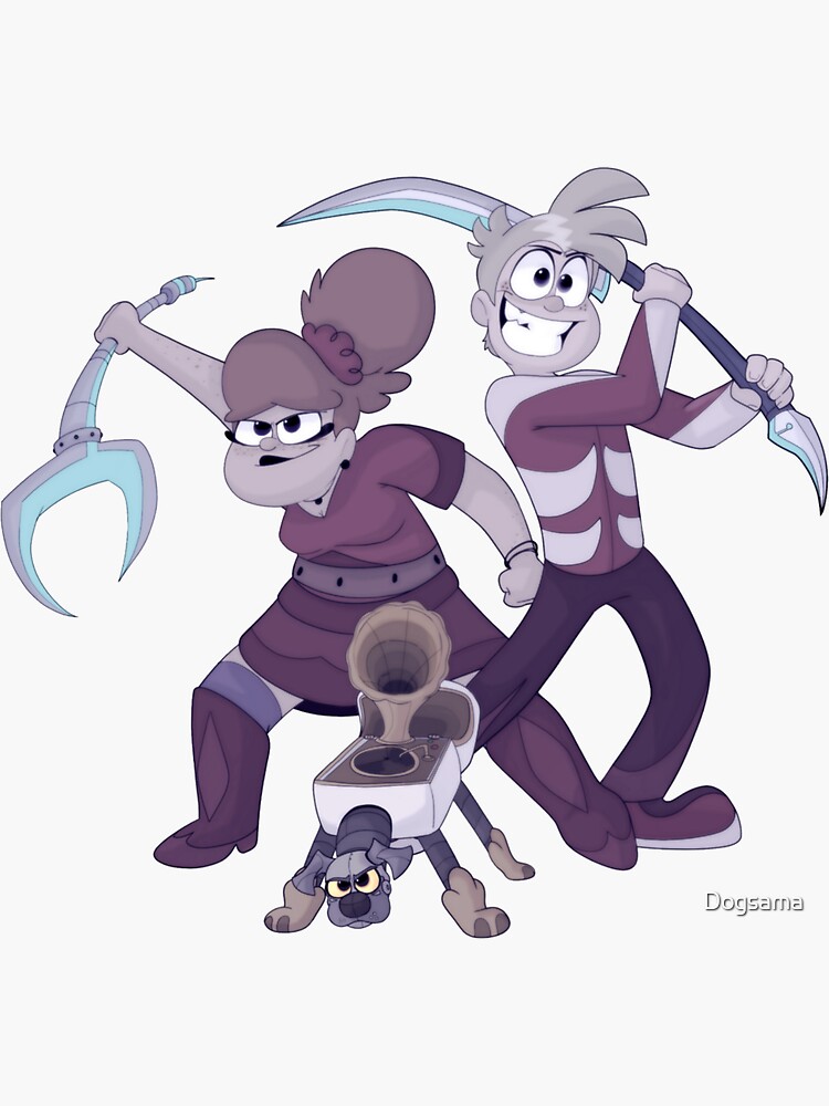 "Trio Sticker" Sticker for Sale by Dogsama | Redbubble