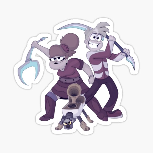 "Trio Sticker" Sticker for Sale by Dogsama | Redbubble