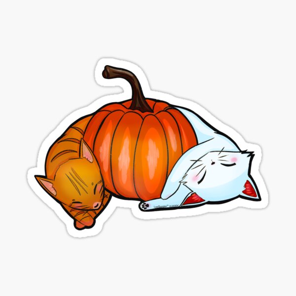 "Autumn Snooze" Sticker for Sale by LostScorpion | Redbubble