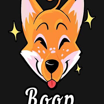 "cute furry fox boop" Sticker for Sale by kwenzy | Redbubble