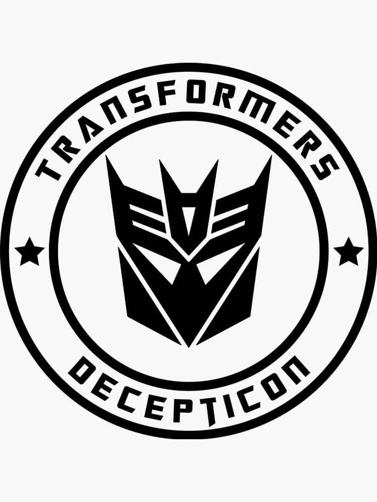 "Deception Transformer Logo" Sticker for Sale by PreciousArtChic ...