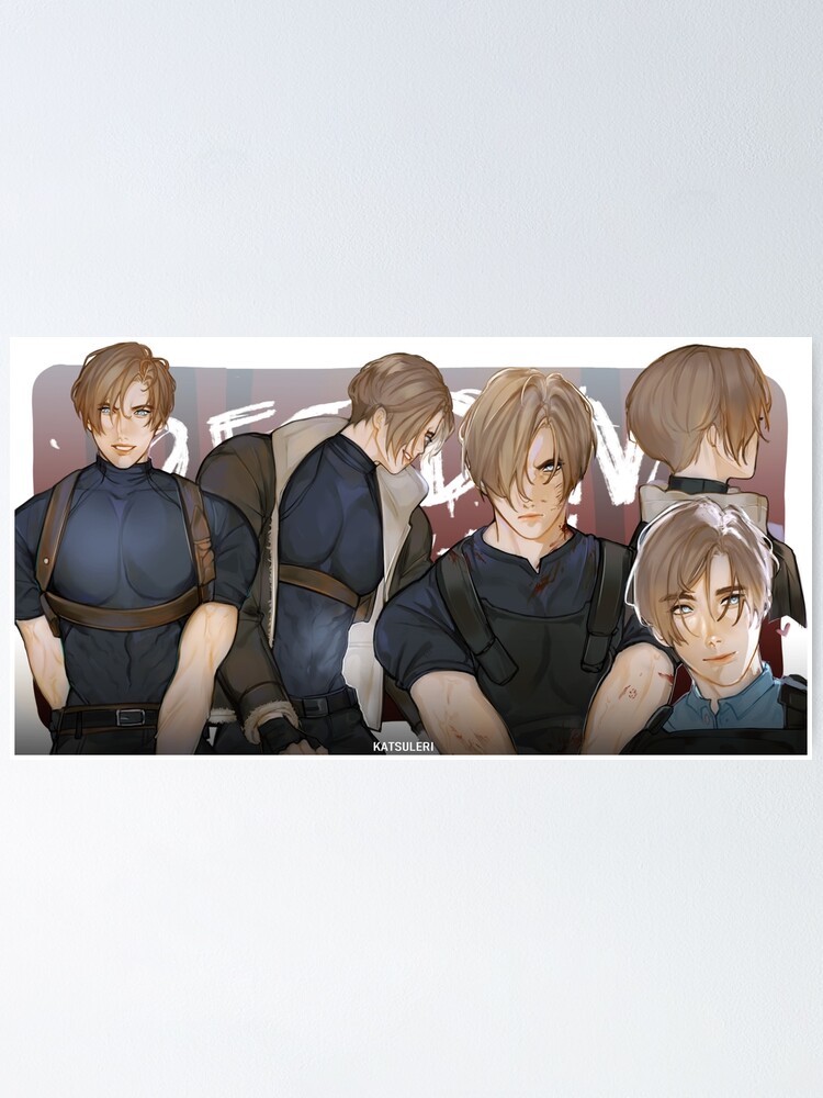 "Leon Kennedy RE4" Poster for Sale by katsuleri | Redbubble
