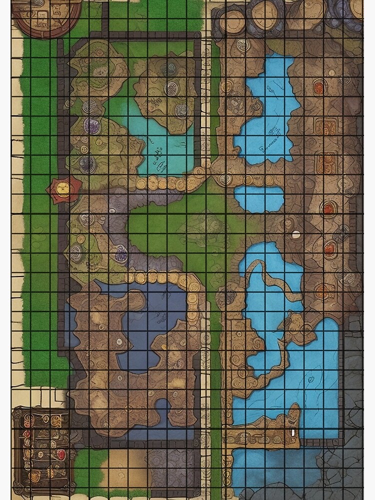 "Dungeon Master Custom Battle Map Mat" Poster for Sale by ...