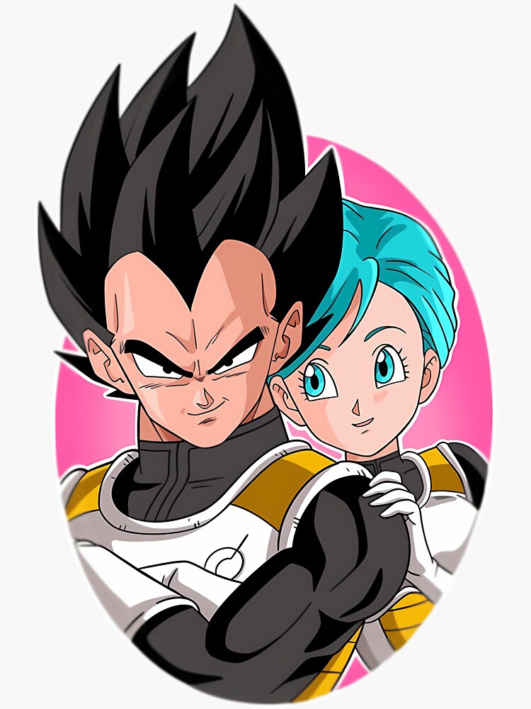 "Vegeta And Bulma 1 " Sticker for Sale by rmvpsynxzhu47 | Redbubble