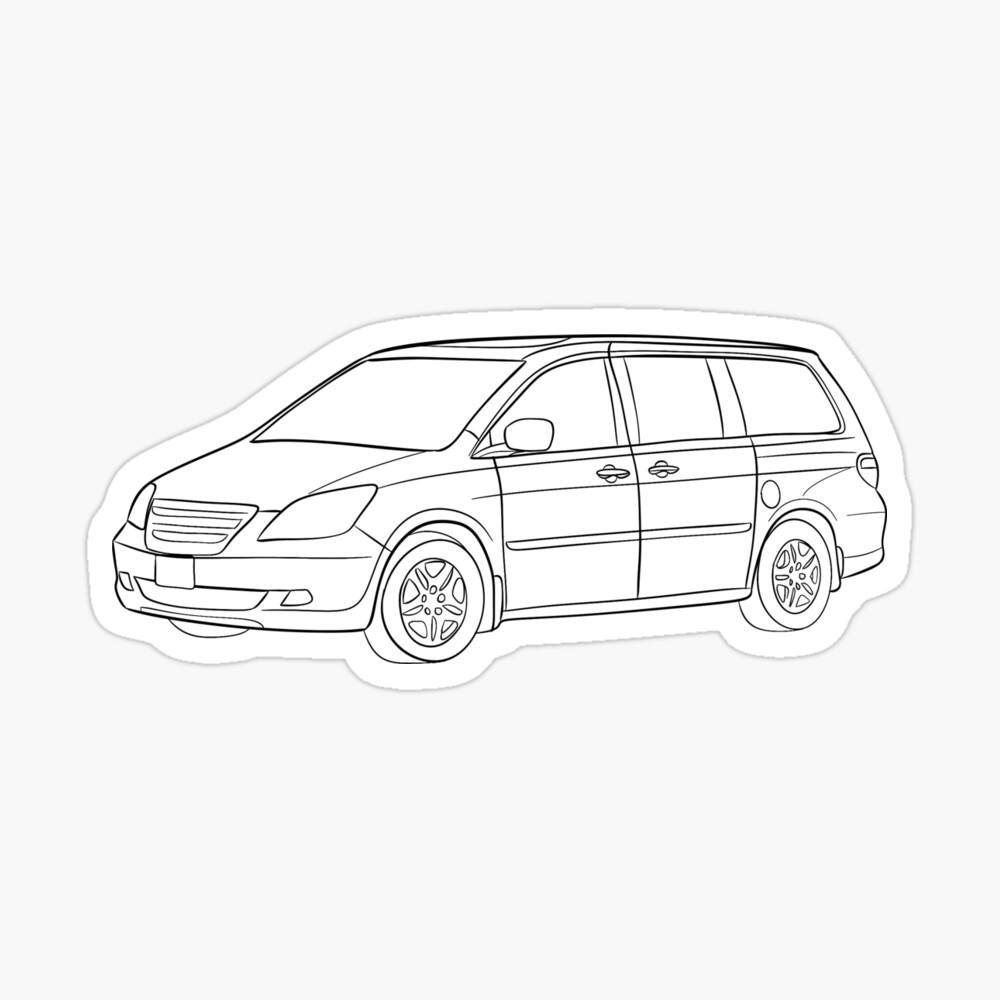 Minivan Coloring Page