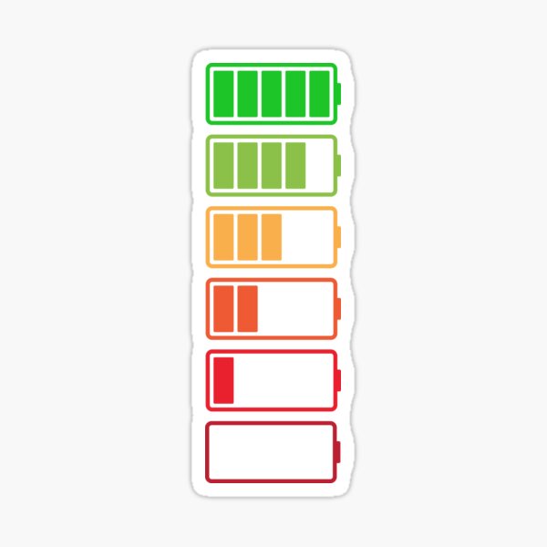 Battery Life Stickers | Redbubble