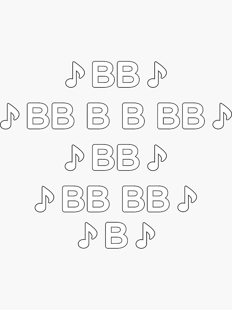 "BB" Sticker for Sale by Etakeh | Redbubble