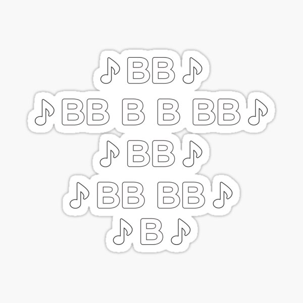 "BB" Sticker for Sale by Etakeh | Redbubble